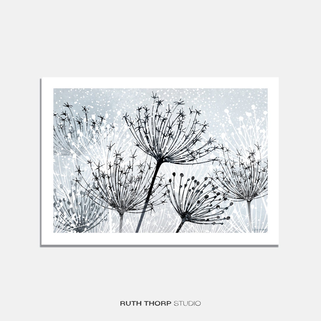 Seedheads Art Print: A4 A3 A2 A1 - Etsy