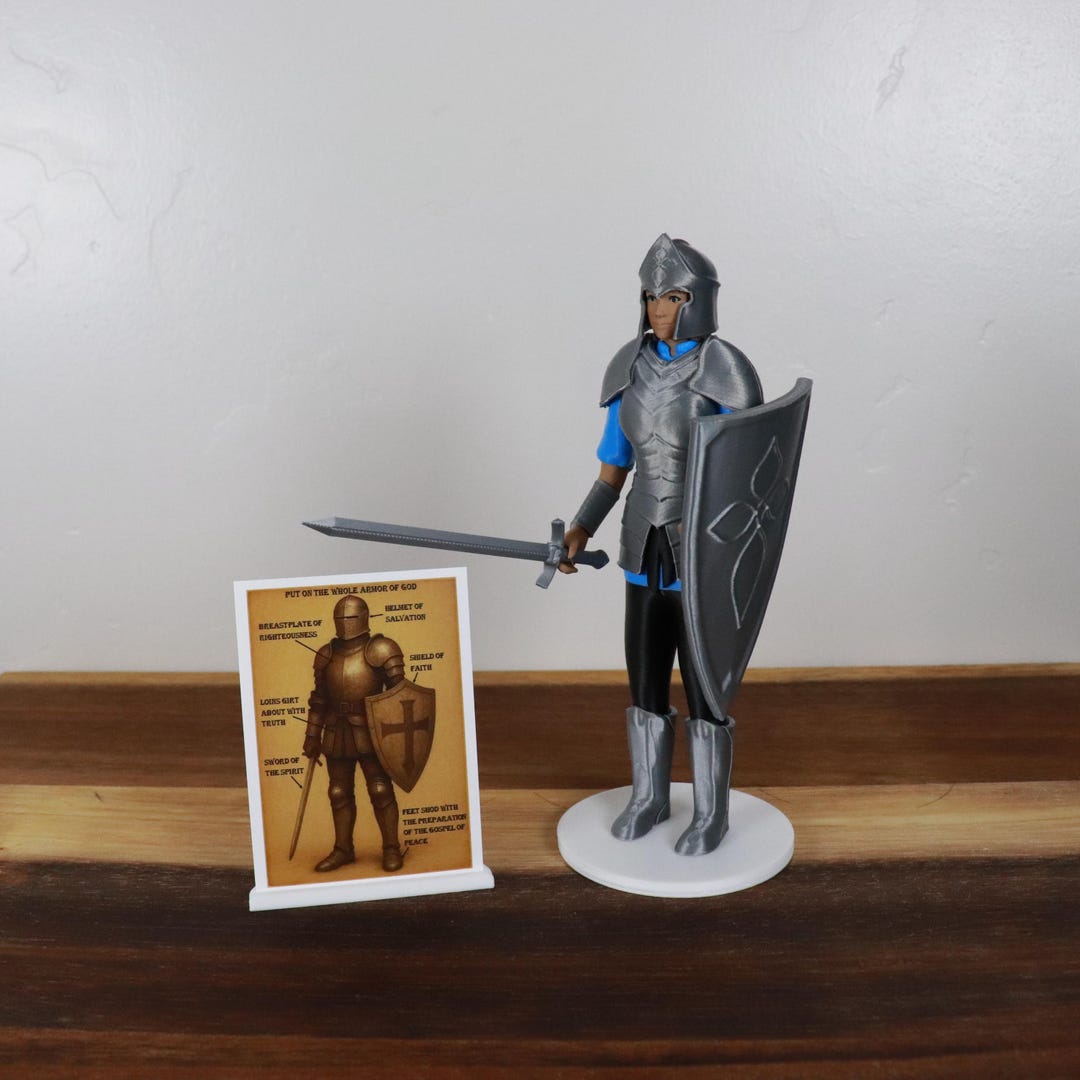 Armor of God Figurine (woman): Removable Armor - Etsy
