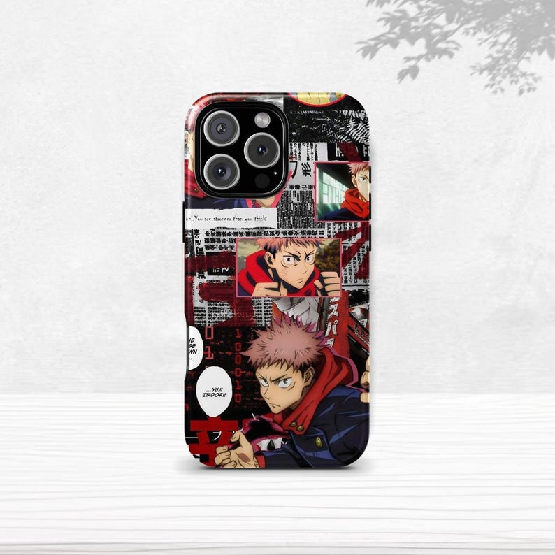 Anime Yuji JJK Case Dual Shell Phone Cover for iPhone 11 12 13 14 15 16 ...