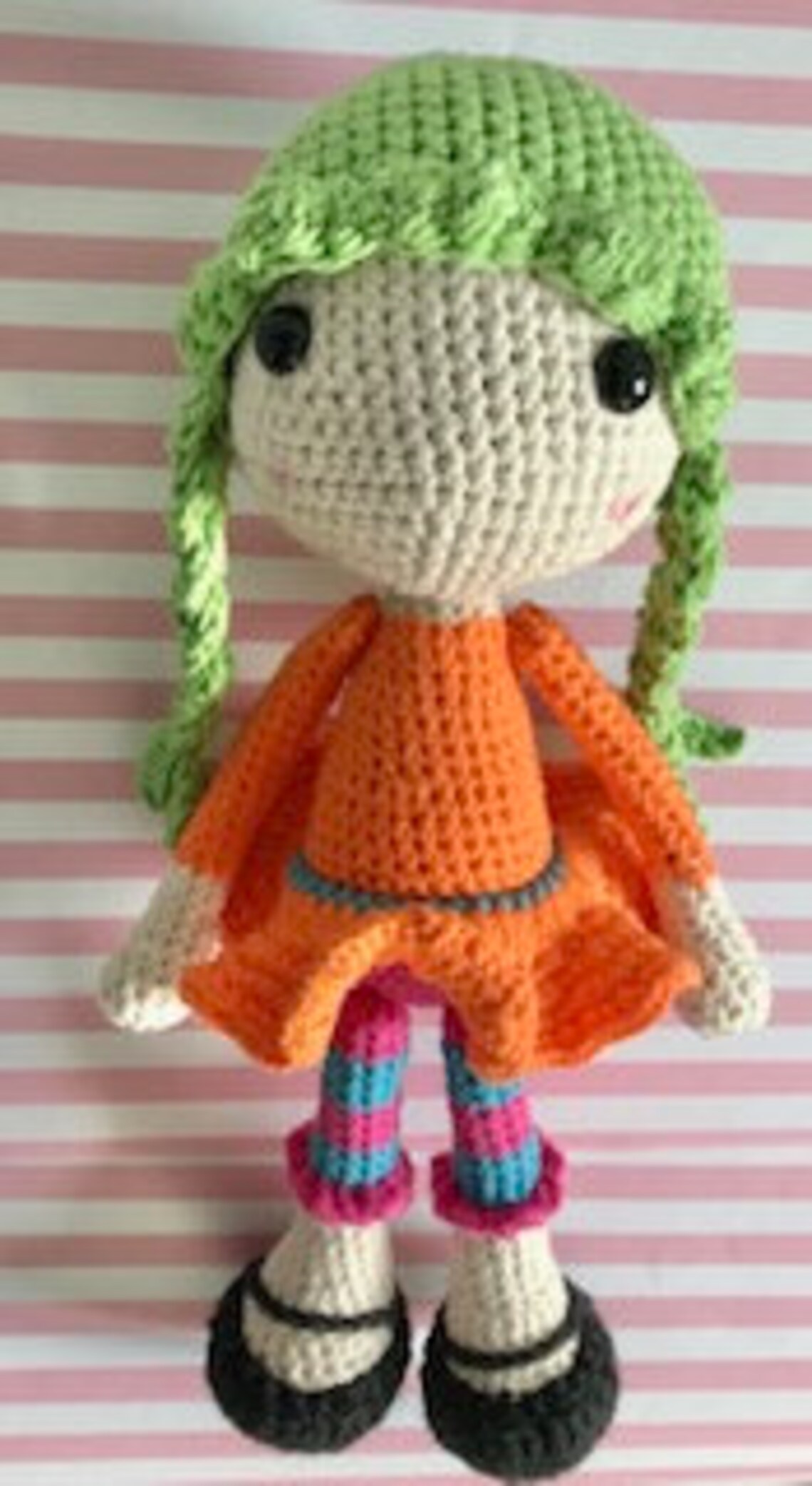 Amigurumi Art Doll amigurumi knitted doll crochet girl nursery | Etsy