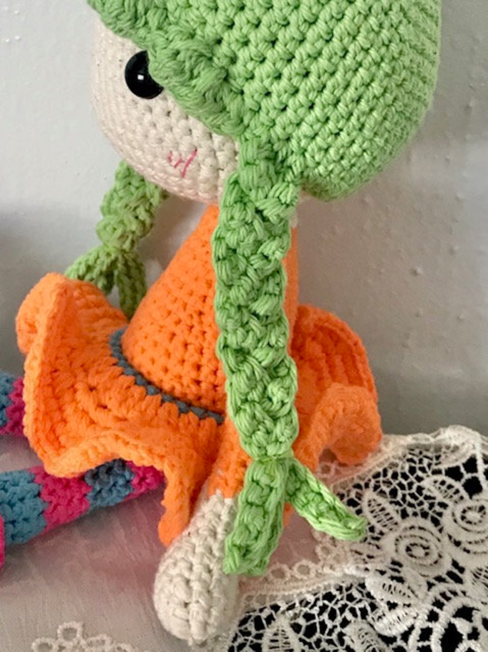 Amigurumi Art Doll amigurumi knitted doll crochet girl nursery | Etsy