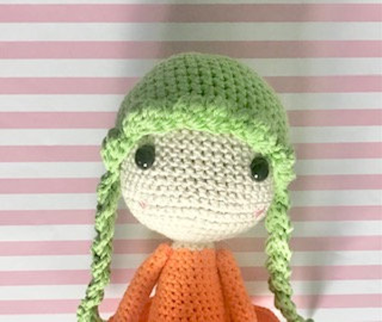 Amigurumi Art Doll amigurumi knitted doll crochet girl nursery | Etsy