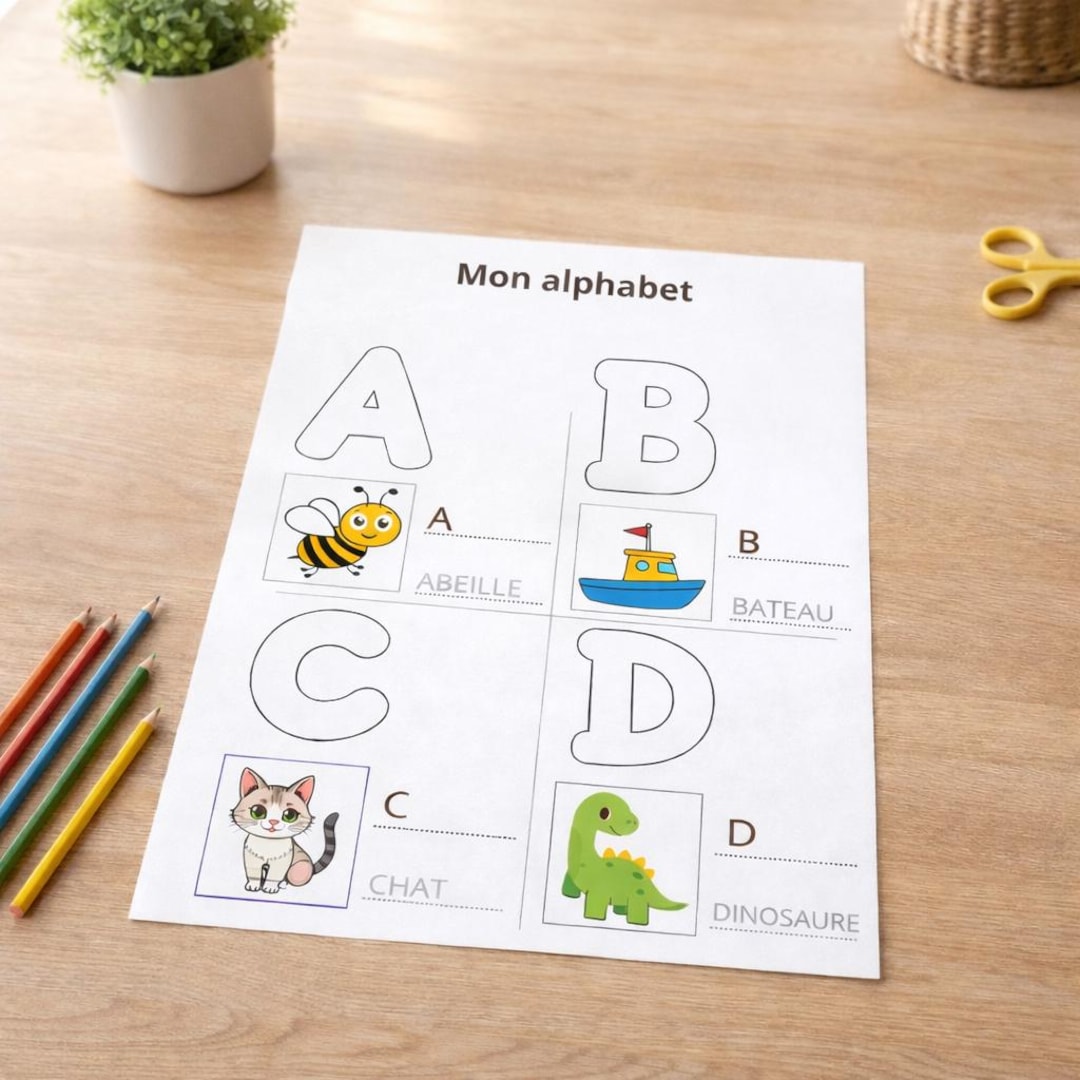 French Alphabet Activity Book Printable, My Alphabet Printable, Learn ...