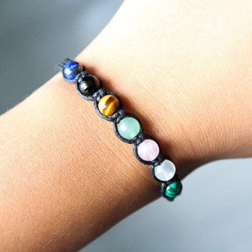 Taurus Zodiac Sign Crystal Stone Bracelet 8 Mm Satyaloka Etsy