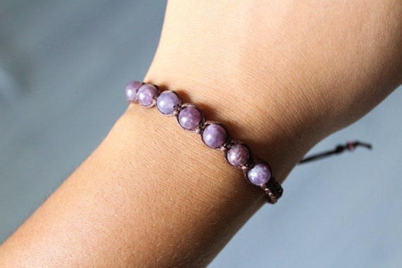 Lepidolite Bracelet | Etsy