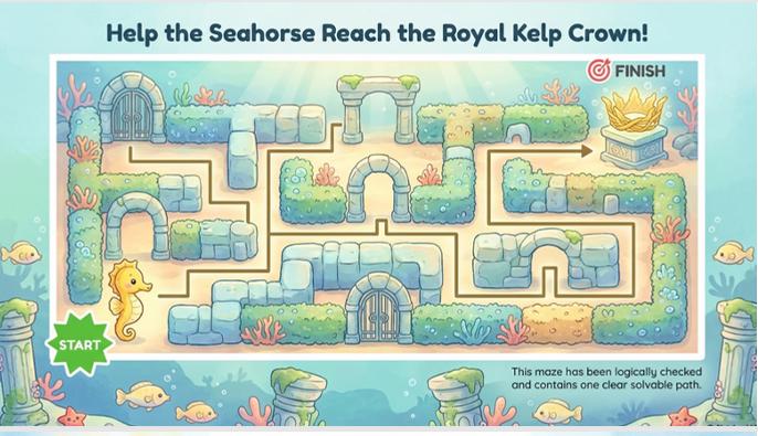 Deep Ocean Dive Mazes for Kids – Printable Underwater Maze Activity ...