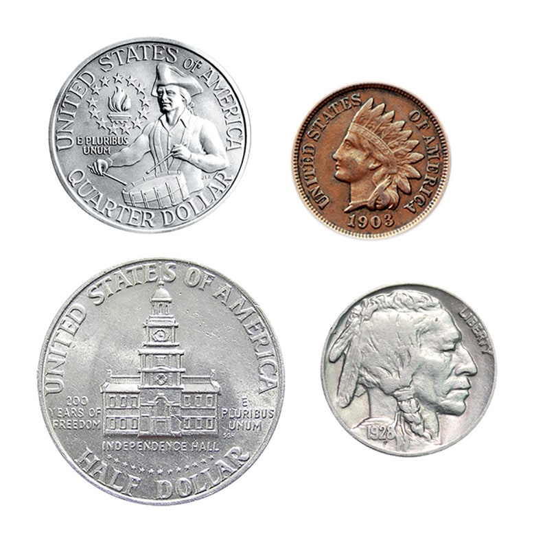 USA Four Most Famous Coins - Etsy