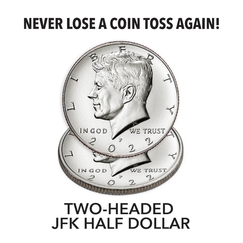 Two Headed JFK Half Dollar Made From Genuine United States Coins - Etsy