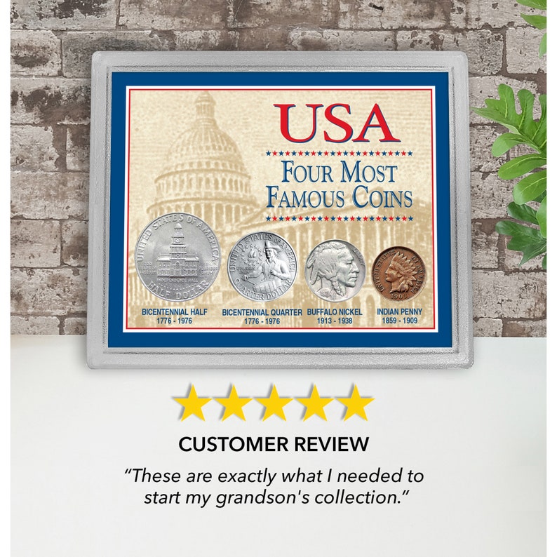 USA Four Most Famous Coins - Etsy