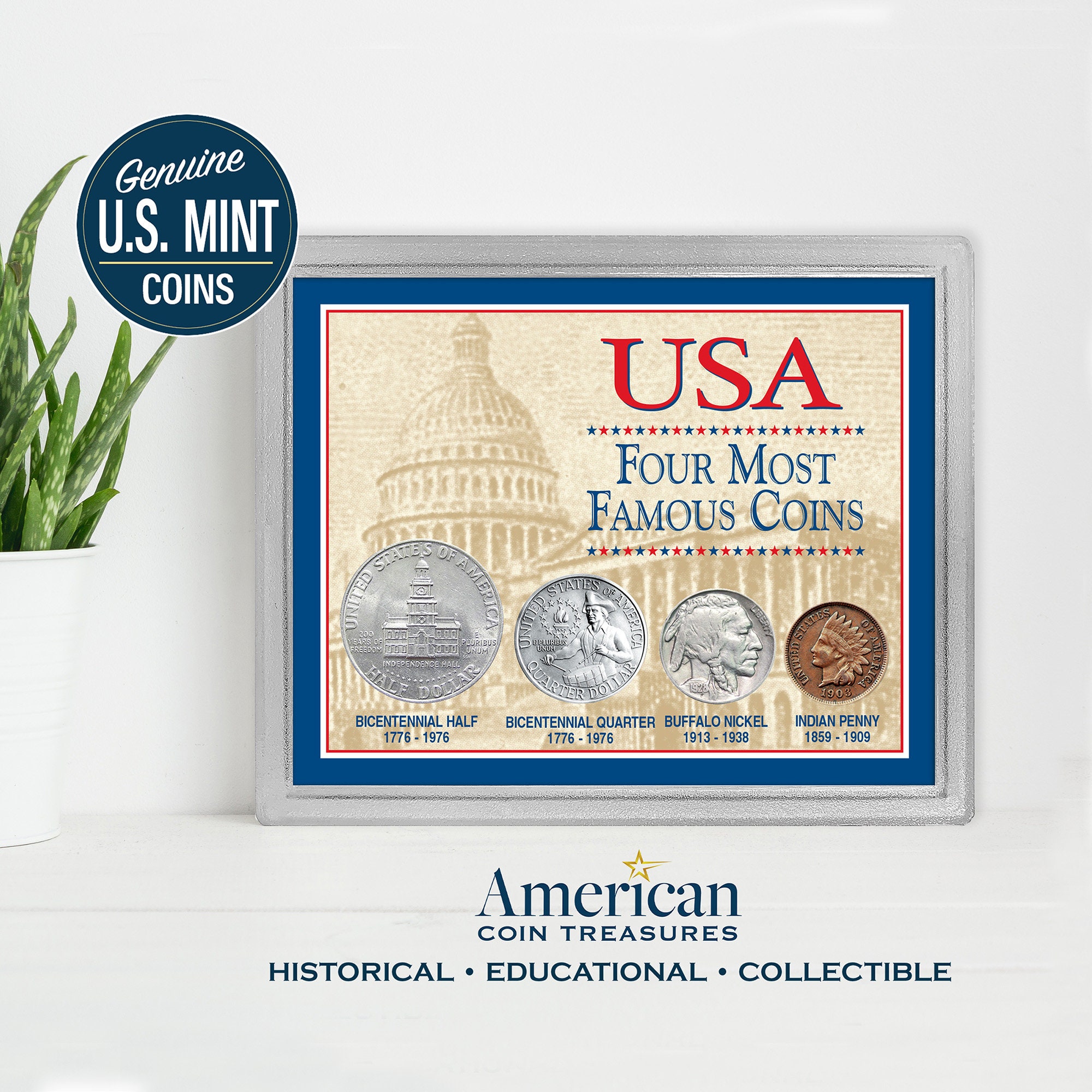 USA Four Most Famous Coins - Etsy