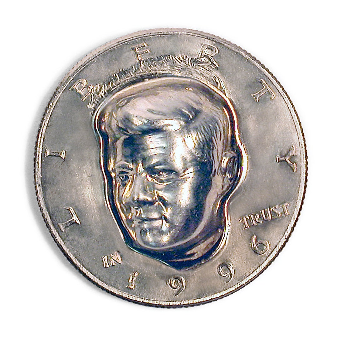 3-dimensional JFK Half Dollar Coin - Etsy