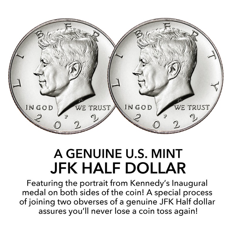 Two Headed JFK Half Dollar Made From Genuine United States Coins - Etsy