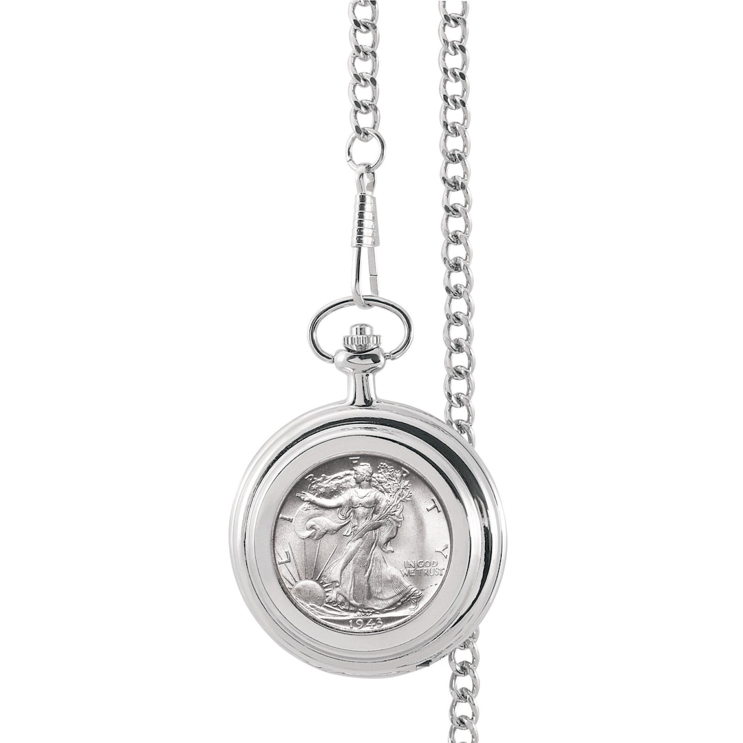Year to Remember Monogrammed Half Dollar Coin Pocket Watch - Etsy