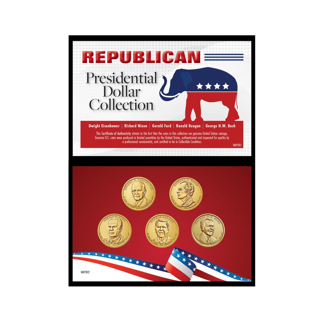 Republican Presidential Dollar Coin Set - Etsy
