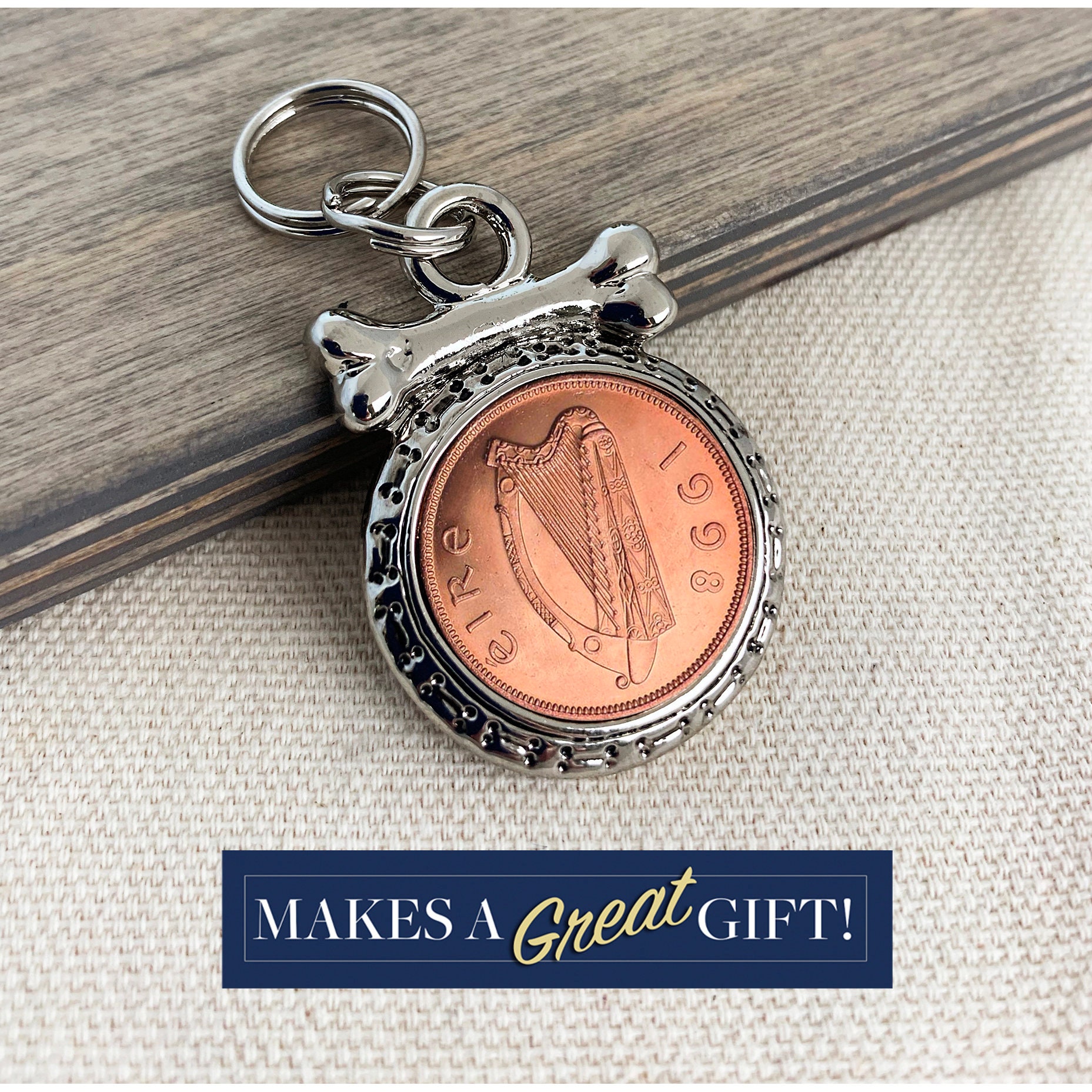 Engraveable Irish Penny Coin Dog Tag for Collar - Etsy