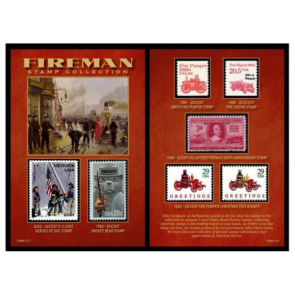 Fireman Stamp - Etsy