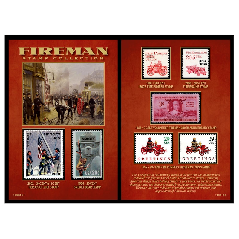 Fireman Stamp - Etsy