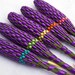 Rustic Decor Purple Organic Lavender Wand With Colorful Rainbow Line ...