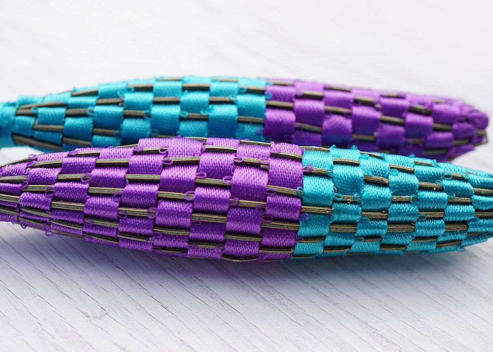 Rustic Decor Retro Colors Purple Teal Organic Lavender Wand Gift for ...