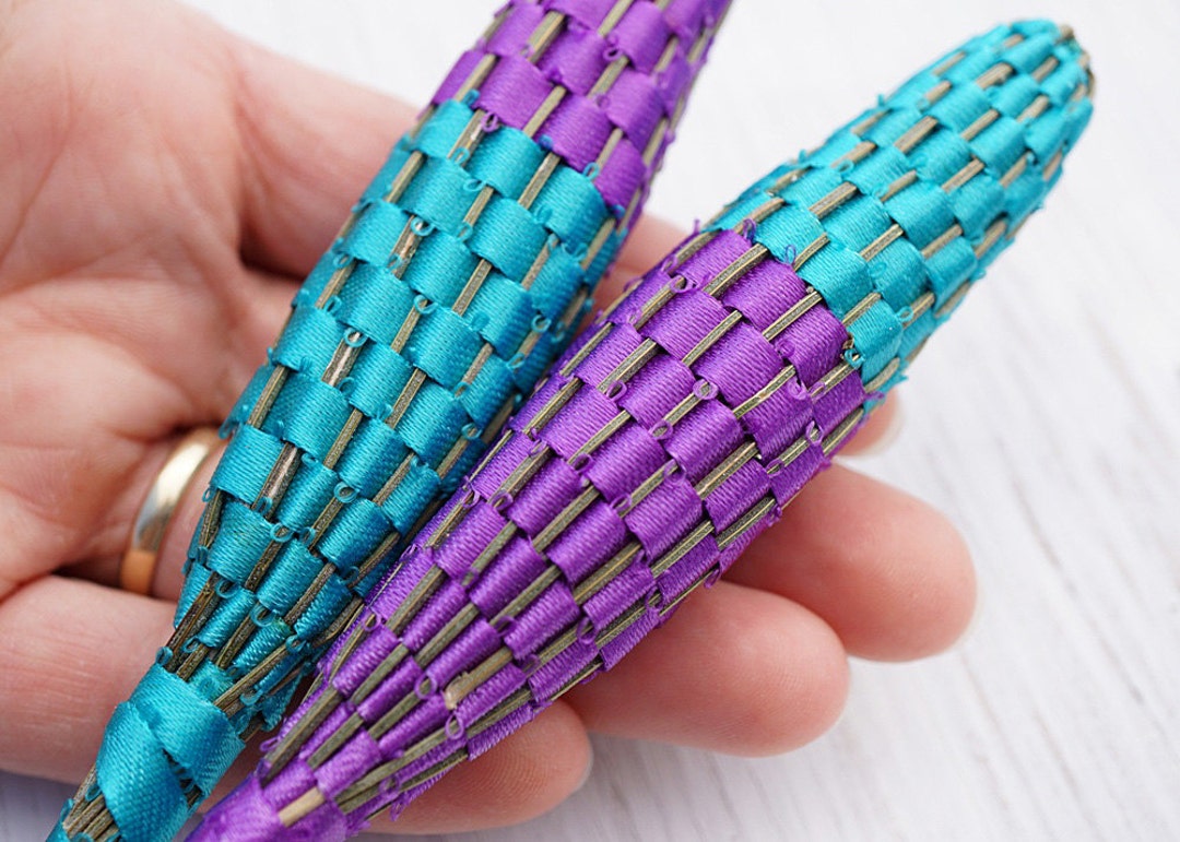 Rustic Decor Retro Colors Purple Teal Organic Lavender Wand Gift for ...