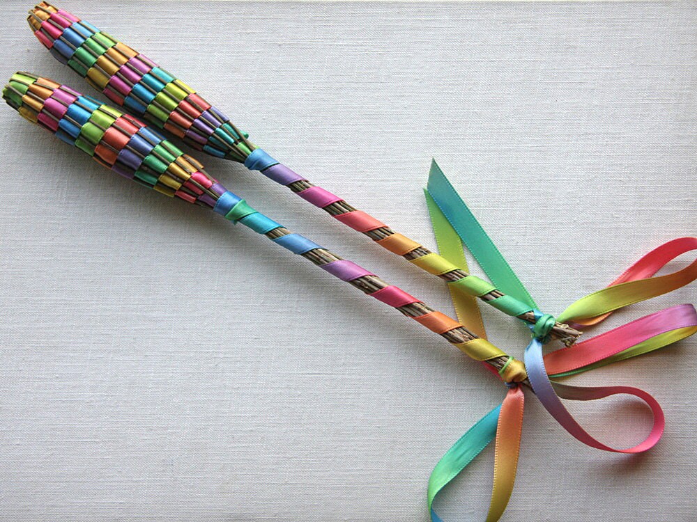 Pastel Rainbow Organic Lavender Wand Colorful Organic Lavender Natural ...