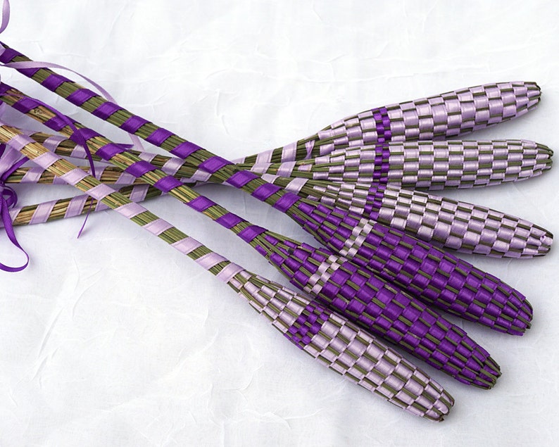 ON VACATION, Large Purple Organic Lavender Wand Wedding Gift for Bride ...
