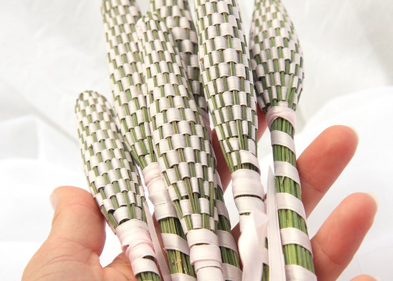 ON VACATION, Fancy Pink Large Organic Lavender Wand Woven From Freshly ...