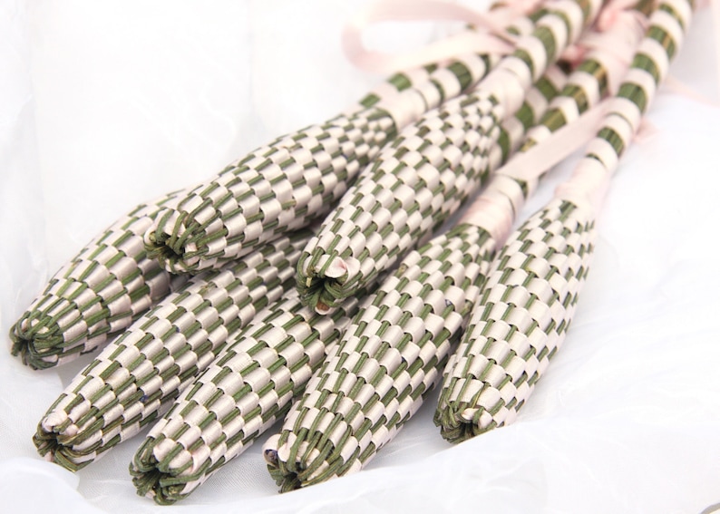 ON VACATION, Fancy Pink Large Organic Lavender Wand Woven From Freshly ...