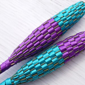 Rustic Decor Retro Colors Purple Teal Organic Lavender Wand Gift for ...