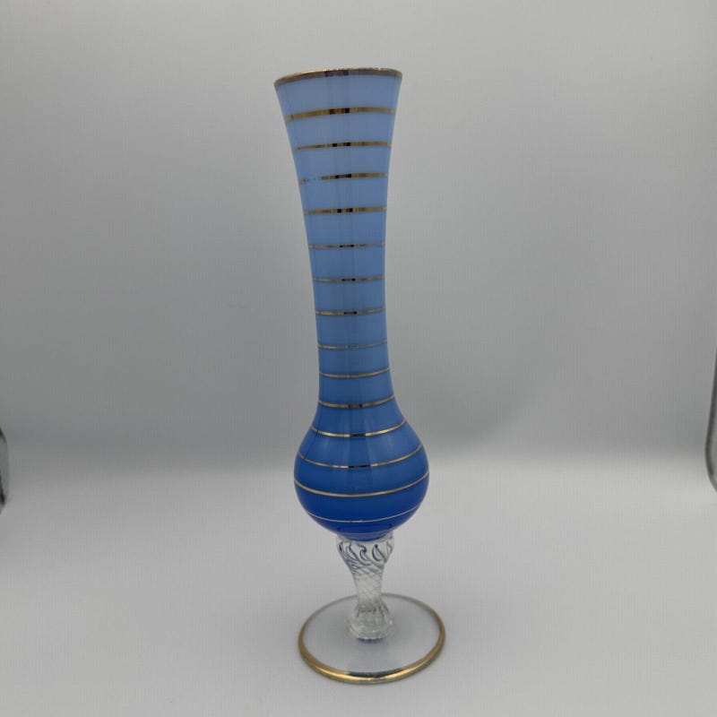 Trumpet Vase Vintage Glass - Etsy