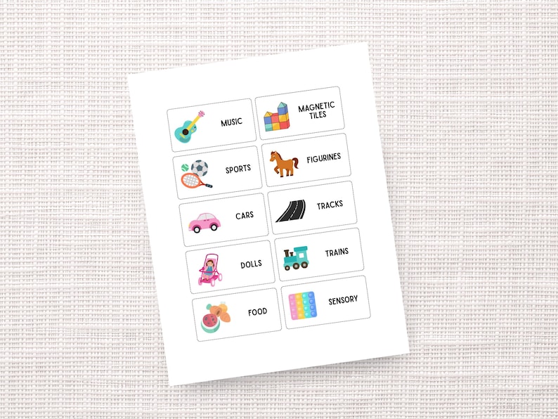 Editable Toy Bin Labels, Playroom Organization, Kids Storage (digital ...