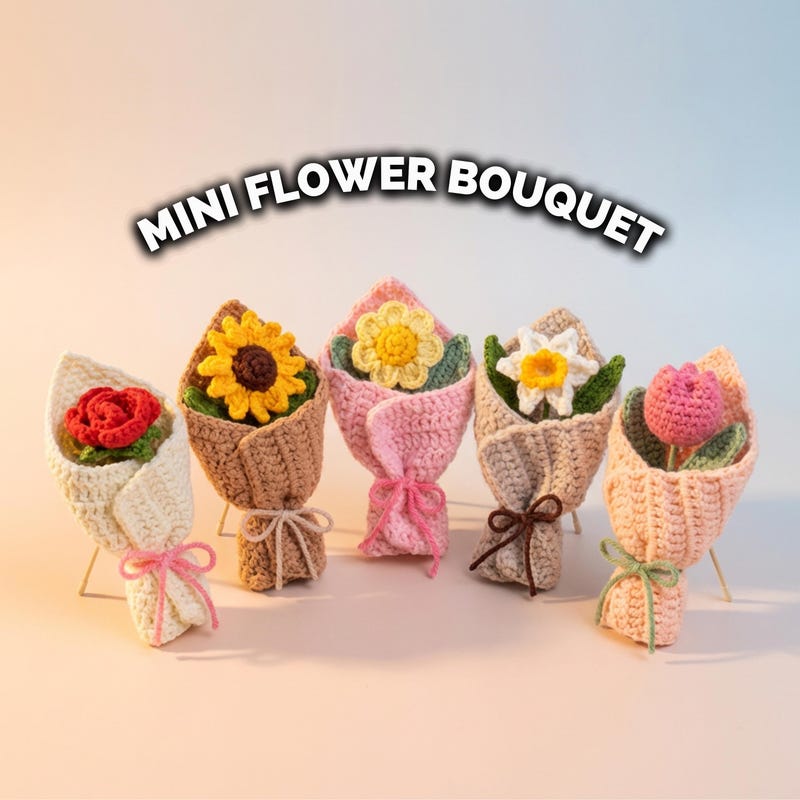 Mini Flower Bouquet - Etsy