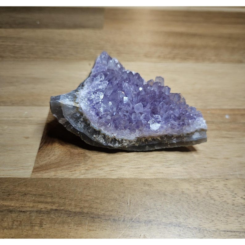 Amethyst Crystal Diplay Specimen Partial Geode - Etsy