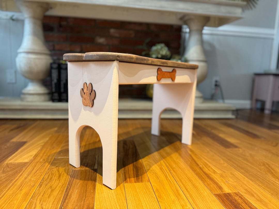 15” Raised Dog Feeding Stand Double Bowl-classic Custom - Etsy