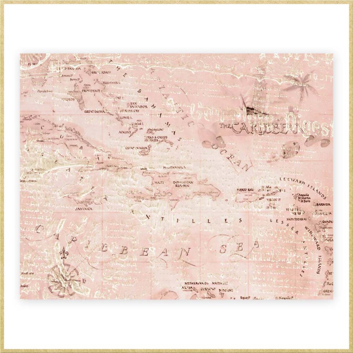 Pink Map Placemats: 11x14 Digital Paper Pink Vintage Map - Etsy