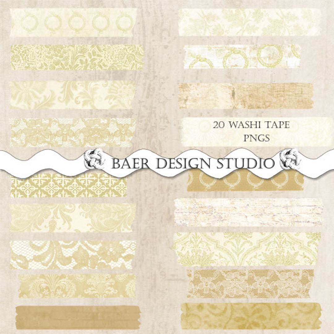 Digital Clip Art, Washi Tape Gold, Use For: Clip Art Commercial Use ...