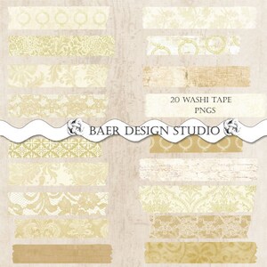 Digital Clip Art, Washi Tape Gold, Use For: Clip Art Commercial Use ...
