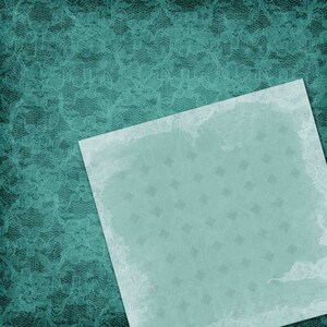 Teal Lace Digital Paper, 12x12 Digital Paper, Aquamarine Lace Digital ...