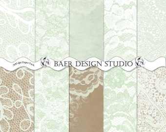 Mint Green Brown - Etsy