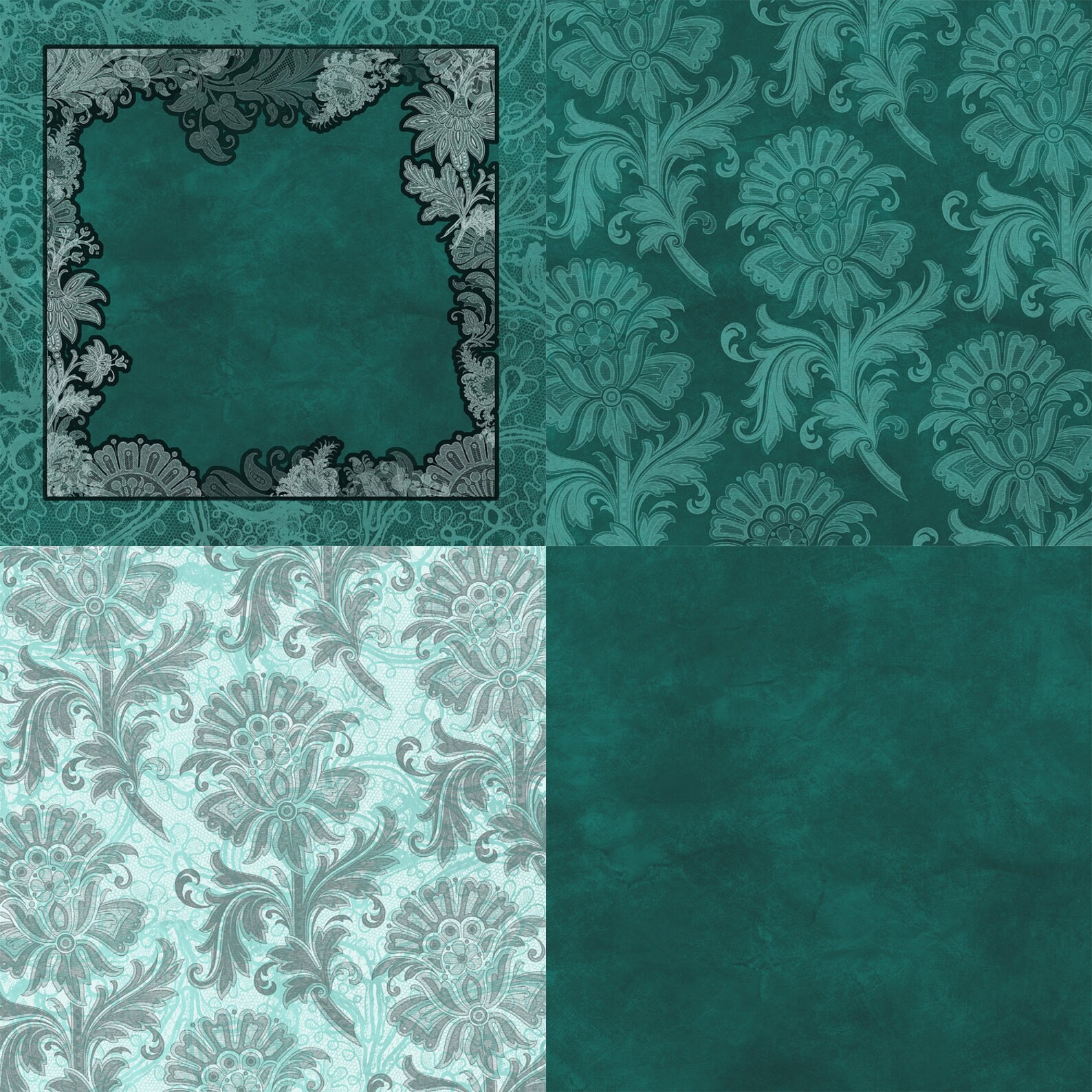 Digital Paper Turquoise:digital Paper Teal Stripes Shabby - Etsy