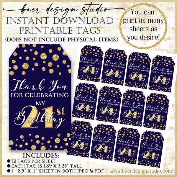 Cheers to 21 Years - Etsy