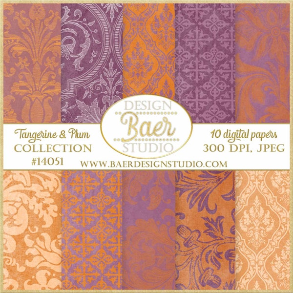 Coral Digital Paper - Etsy