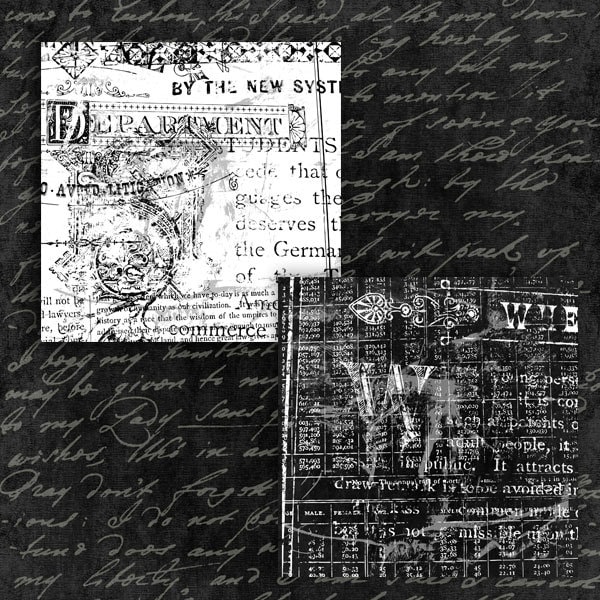 Black and White Script Digital Paper:halloween Digital Paper - Etsy