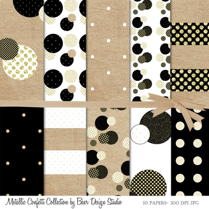 Gold Polka Dots - Etsy