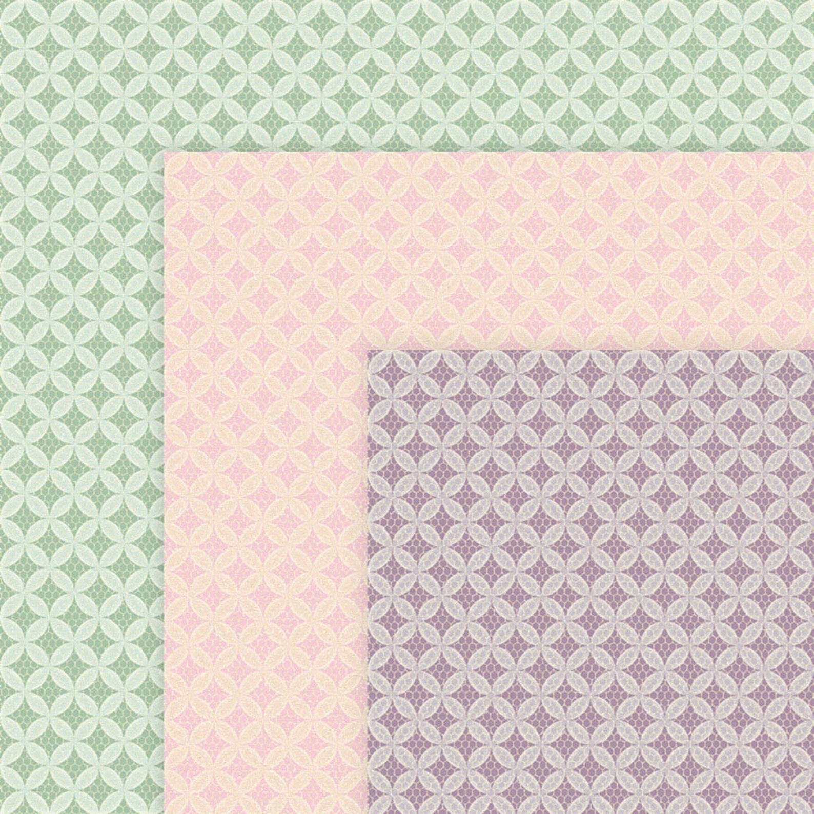 Pastel Damask Digital Paper: Pink, Lavender, Gold Background (digital ...