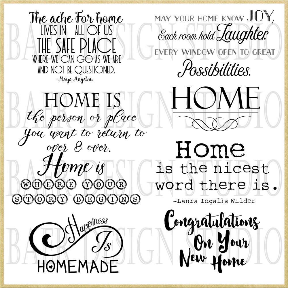 Printable Quotes Home Quotes Inspirational Quotes Clip Art | Etsy UK