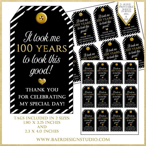 100th Birthday Card - Etsy
