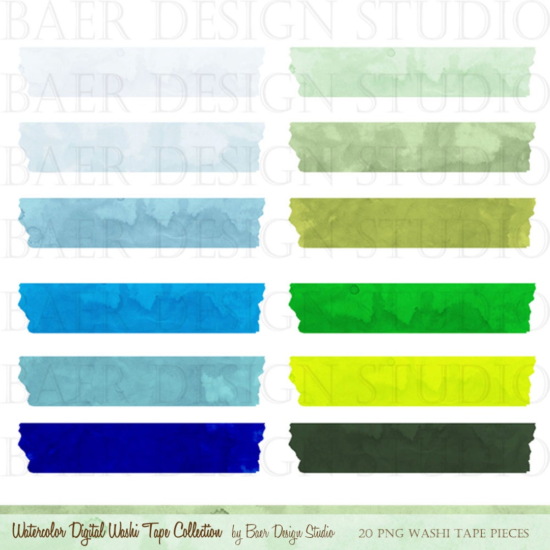 Washi Tape Clip Art, Clip Art Watercolor, Clip Art Commercial Use ...