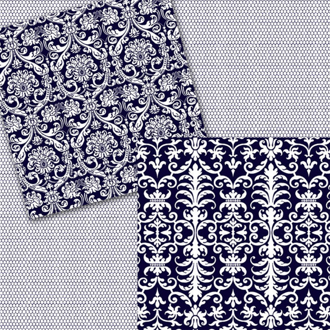 NAVY DIGITAL Paper:blue Digital Paper Navy Blue Digital - Etsy