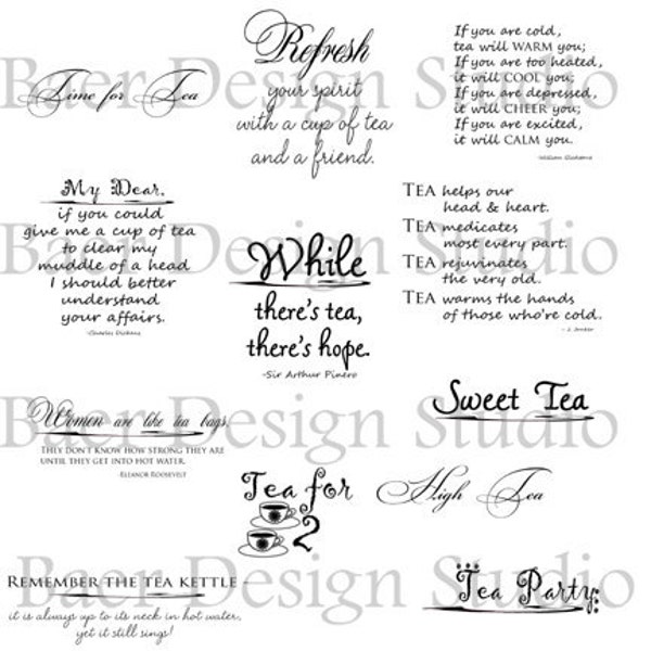 Tea Quotes - Etsy